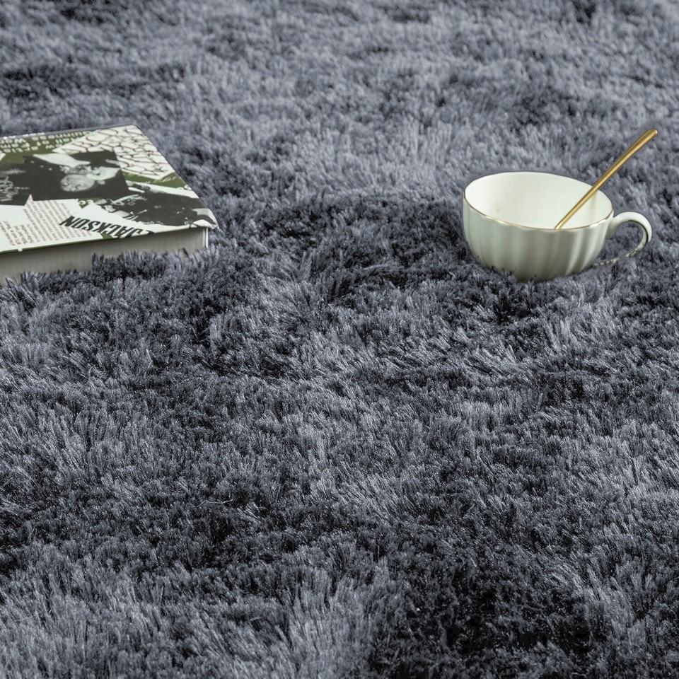 Fluffy Rugs Rug Carpet Large Shaggy Super Soft Mat Living Room Bedroom ...