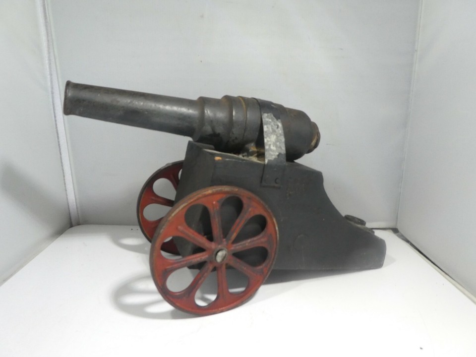 VINTAGE WROUGHT IRON AND WOOD TOY CANON IMPRINTED KEY WEST 1898 | eBay