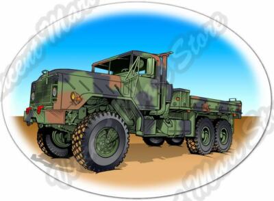 Military Truck US Army Transportation Car Bumper Vinyl Sticker Decal 5 ...