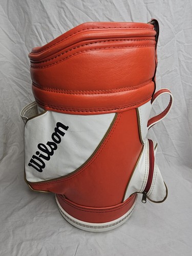 Wilson Golf Bag Den Caddy Red & White 17" Mini Trash Can / Golf Ball ...