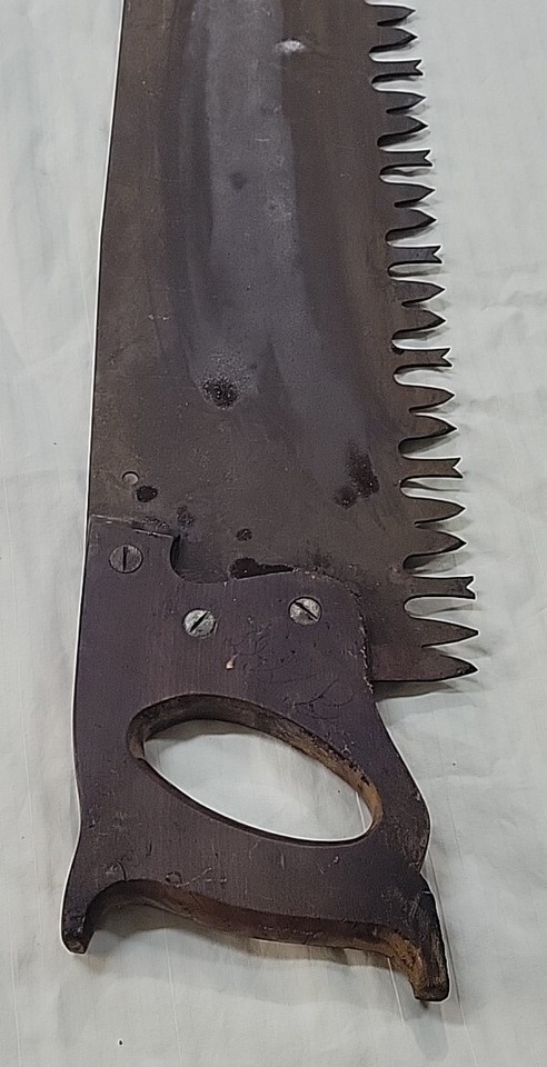 Vintage 48"Long Warranted Superior Hand Saw Dunlap Approved Handmade ...