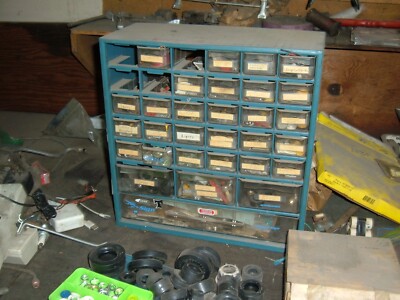 SUPER LARGE LOT CABINET CRAMMED WITH 1/25 SCALE MODEL CAR PARTS CABINET ...