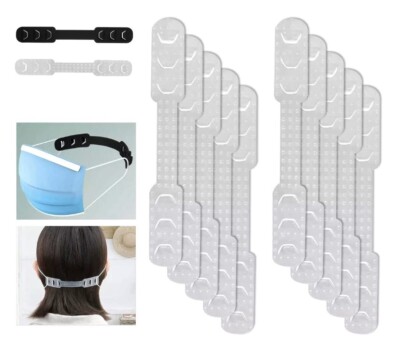 20pcs Face Mask Ear Hook Ear Strap Extension Mask Fixing Clip Ear Saver ...