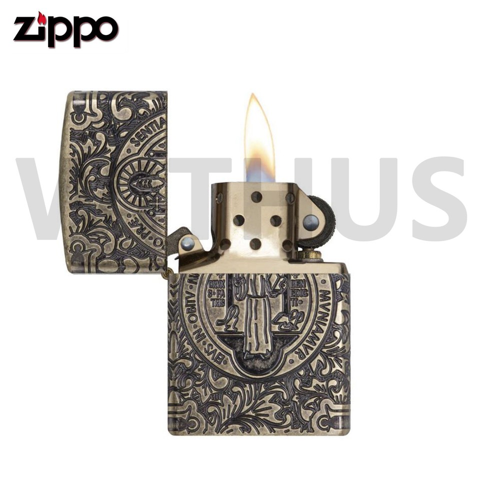 Zippo Constantine Windproof Armor St. Benedict Design Lighter 29719 New ...