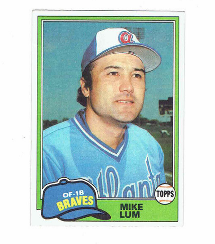 Mike Lum Atlanta Braves OF-1B #457 Topps 1981 #Baseball Card | eBay