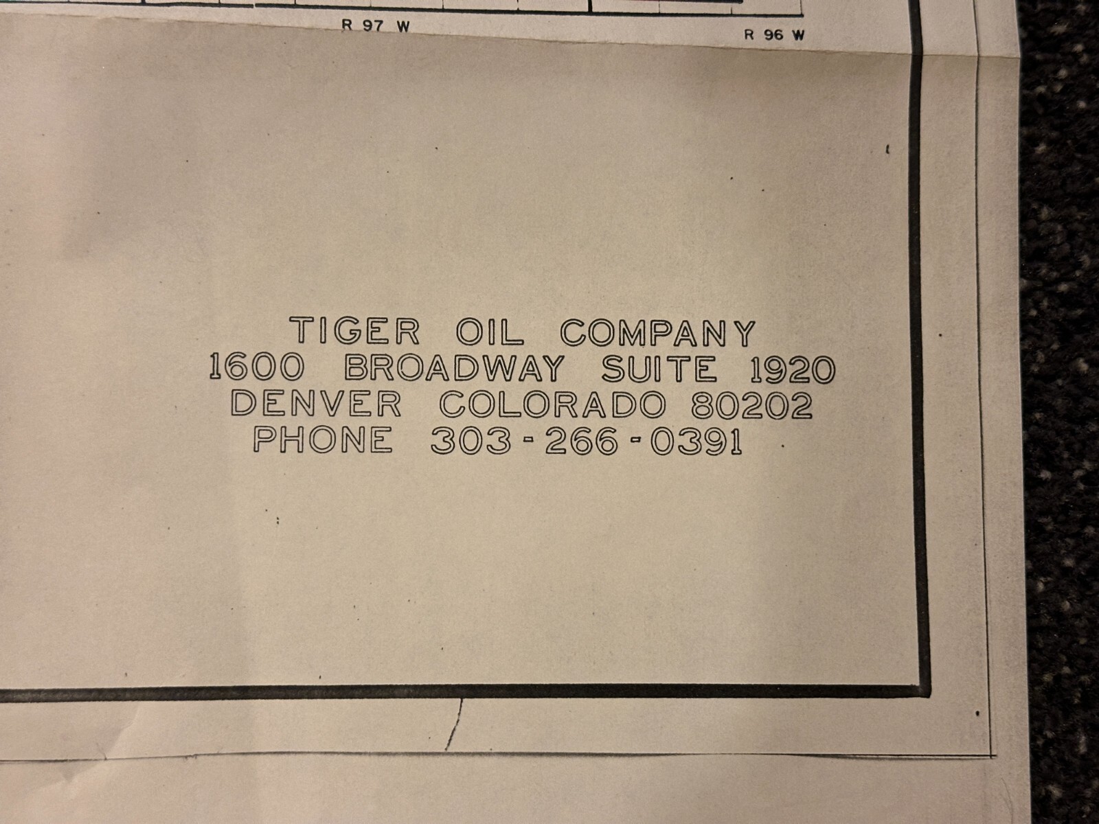 Tiger Oil Company Maps - Approximately 41.5 by 69 inches - No Date ...