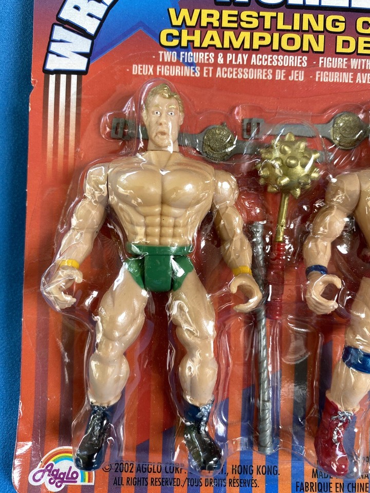 Wrestling World Wrestling Champ 2-Pack LOT of 3 Generic Figures RARE ...