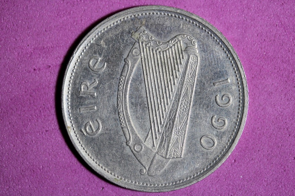 1990 Ireland 1 Punt Copper-Nickel Coin #M20528 | eBay