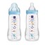 MAM Easy Active Bottle 11 Oz 2-count Fast Flow Baby Bottles With ...