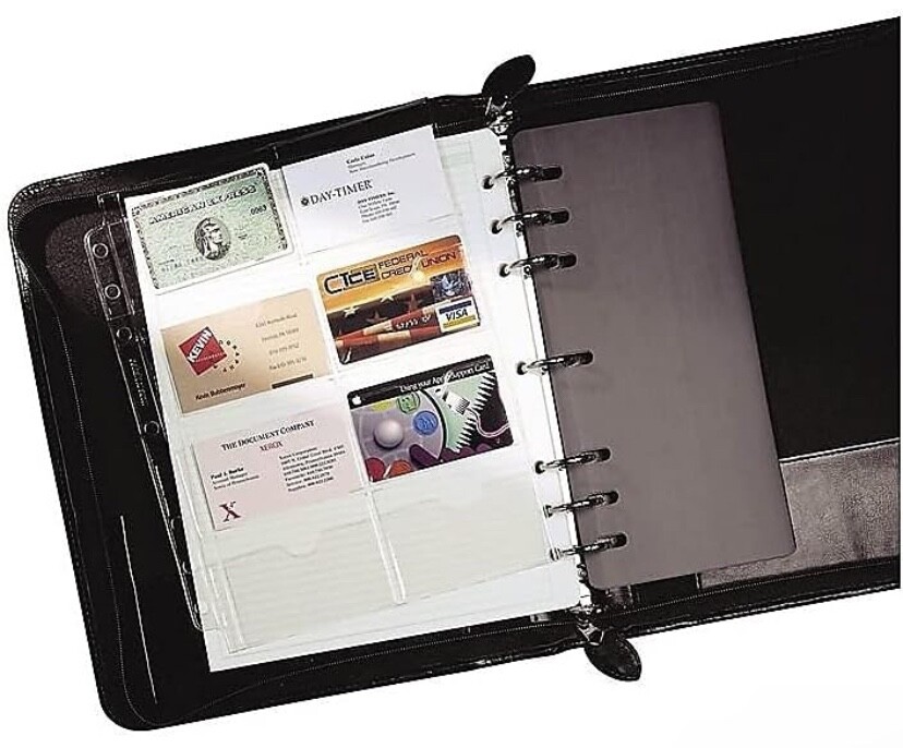 DTM87325 - DAYTIMER'S INC. Business Card Holders for Looseleaf Planners ...