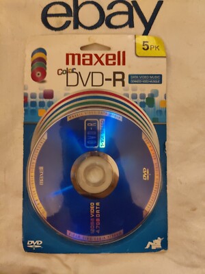 Maxell Color CD-R 80 Minute 700MB Blank Disc 5-Pack NEW | eBay