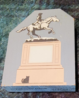CAESAR RODNEY Statue, Rodney Square, Wilmington,DE CAT'S MEOW Shelf ...
