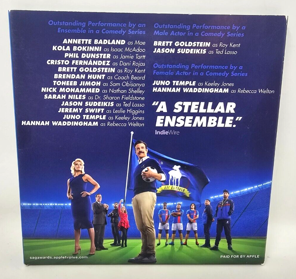 Ted Lasso - Season 2 FYC DVD - 3 DVD Set, Jason Sudeikis, Apple TV ...