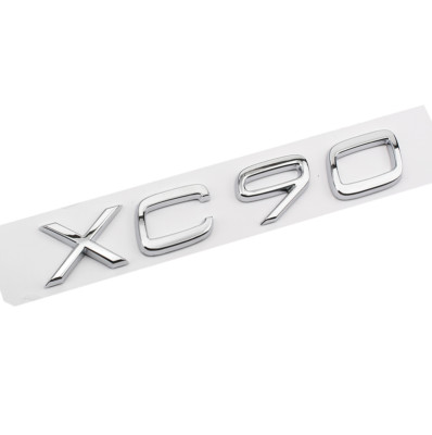 For VOLVO XC90 Bright Silver Rear Boot Trunk Emblem Sticker Letter ...
