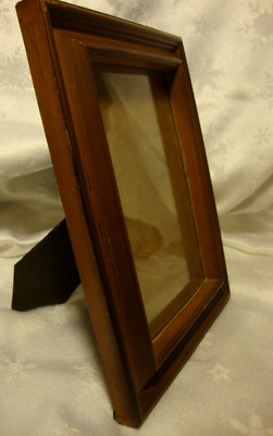 PHOTO FRAME Vintage Brown Resin (Wood-Look) 5x7" Frame Free-Standing 31 ...