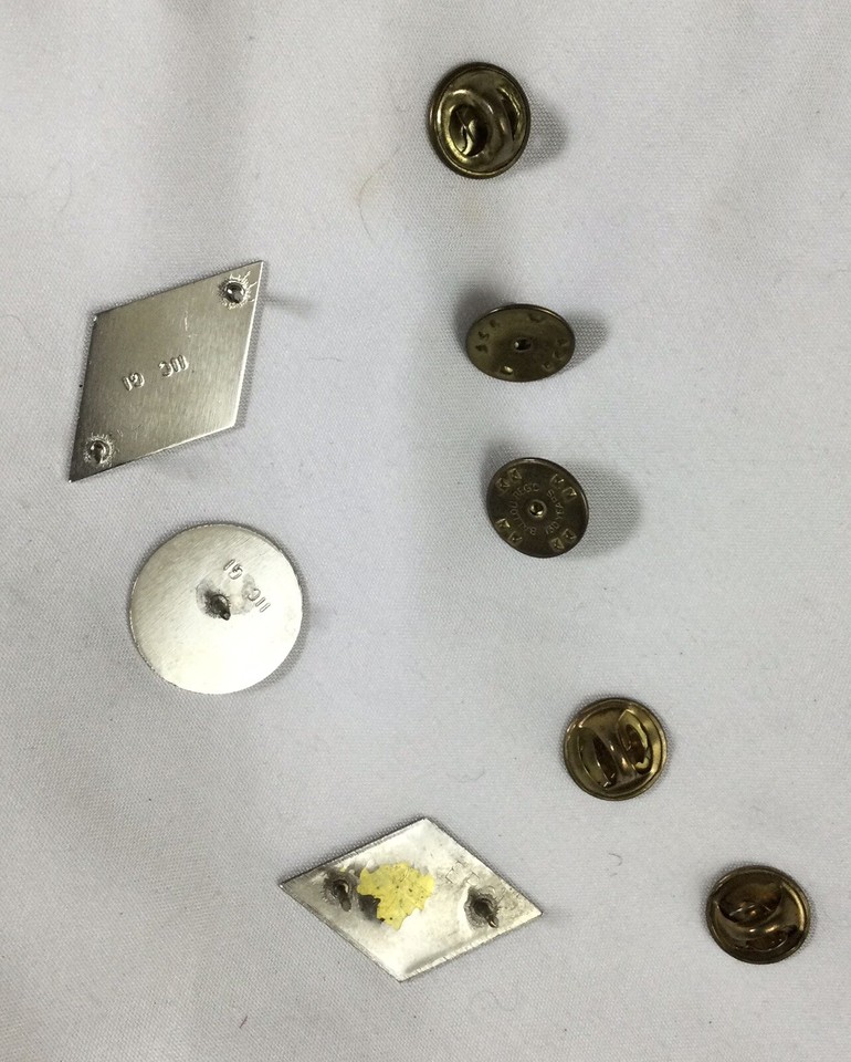 USA ROTC Major Rank Chrome Diamond Collar Insignia, Chrome Disk, & ROTC ...