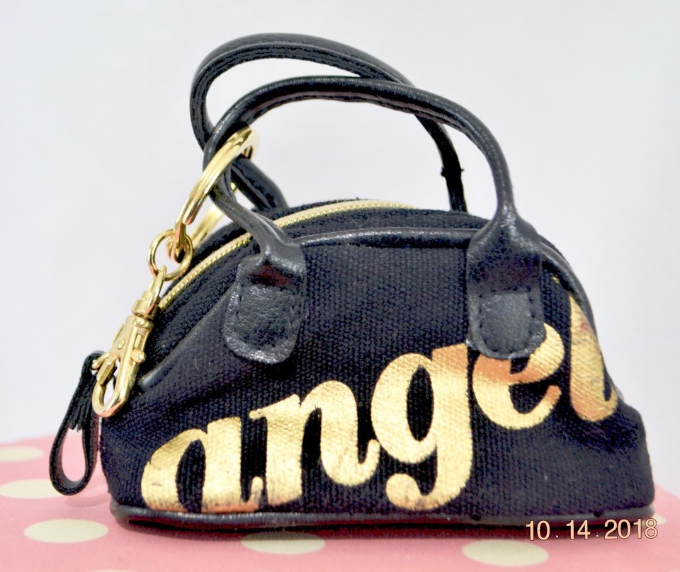 RARE Victorias Secret MINI PURSE ANGEL SUPERMODEL Key Chain Ring BAG ...
