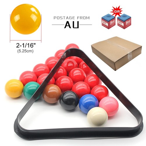 2-1/16" inch Pool Snooker 22 Balls With Billiards Table Ball Triangle ...