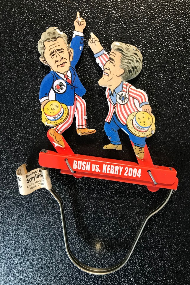 JOHN KERRY vs. GEORGE W. BUSH Dancing Novelty Toy – 2004 Presidential ...