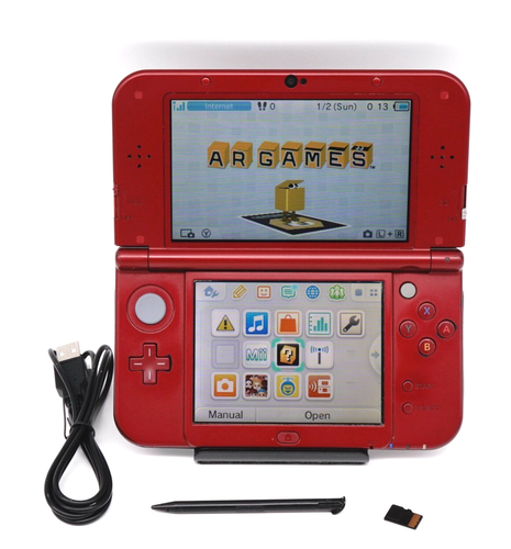 Nintendo NEW 3DS LL XL Red Console w/ extras (USA Seller) READ | eBay