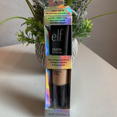 E.L.F. ELF Camo CC Color Correcting Cream LIGHT 280 N 1.05 Oz - 280N ...