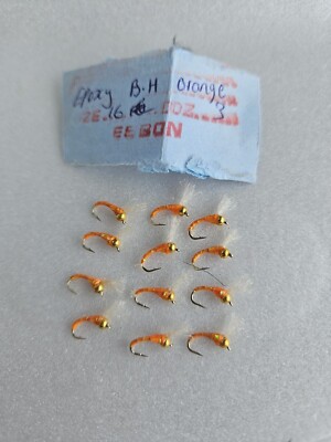 Epoxy Brass Bead Head Orange Nymph | eBay