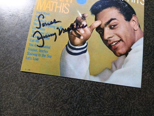 JOHNNY MATHIS Authentic Hand Signed Autograph 4X4 Photo - FAMOUS SINGER ...