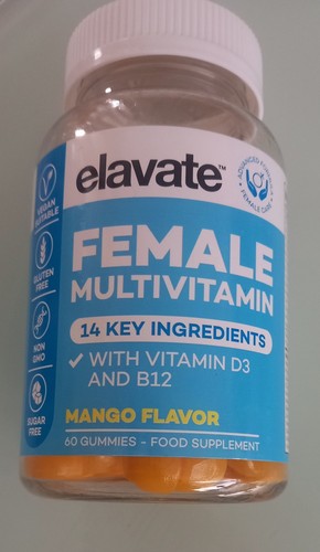 ELAVATE Female Multivitamin Gummies with B12 & D3 | eBay UK