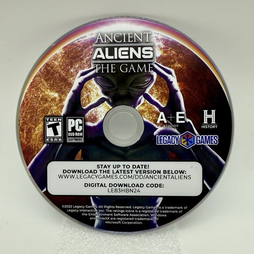 Ancient Aliens The Game Legacy Games PC DVD-ROM Game Disc Only Tested ...