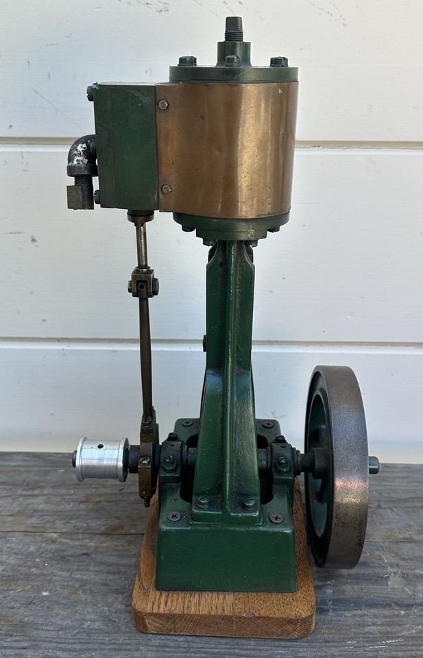 Vintage LARGE 14” Cast Iron & Brass Stuart ( 5A ? ) Vertical Live Steam ...