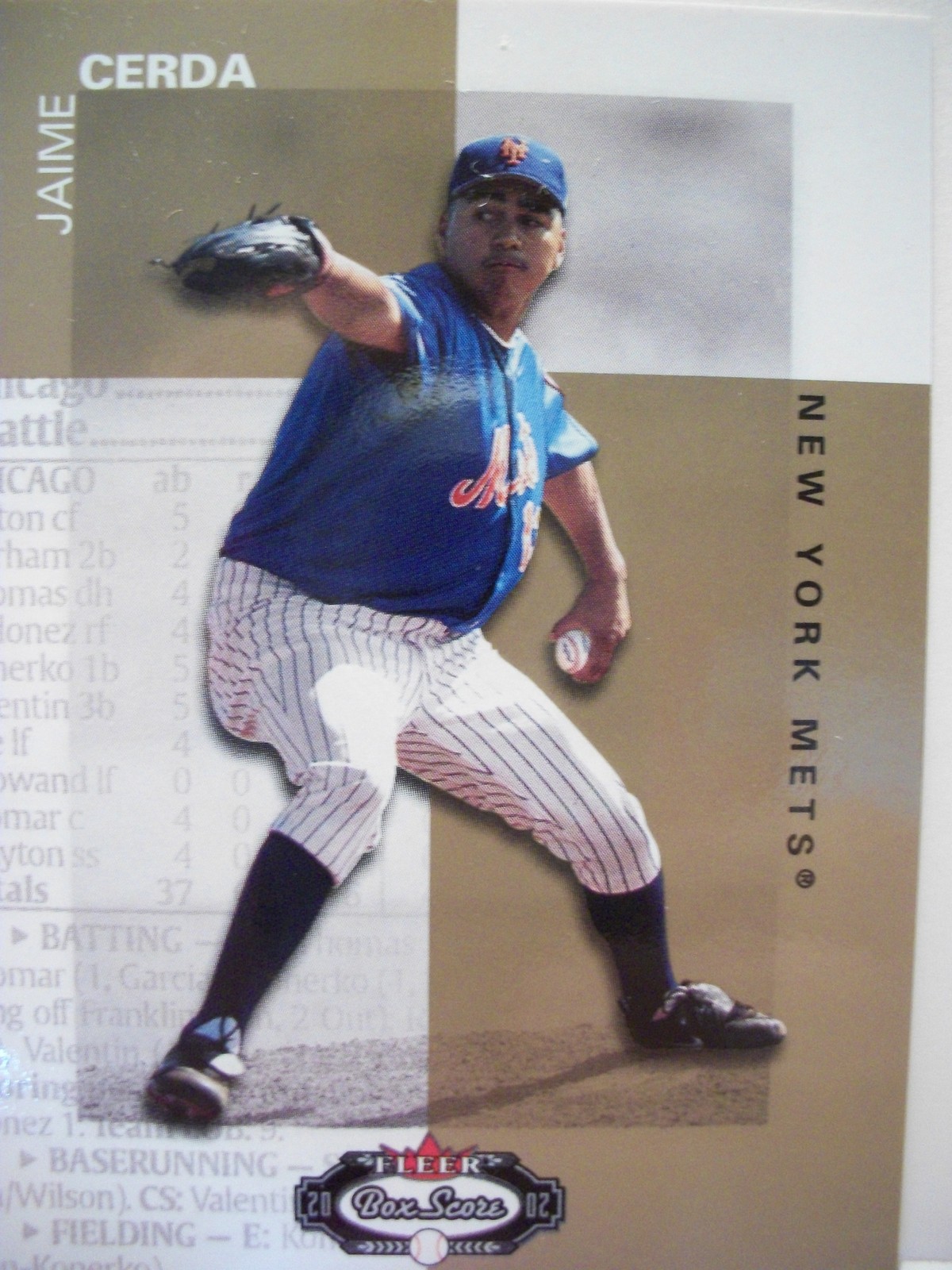 2002 FLEER BOX SCORE ROOKIE JAIME CERDA # 148 PHILLIES BOX# 18 | eBay