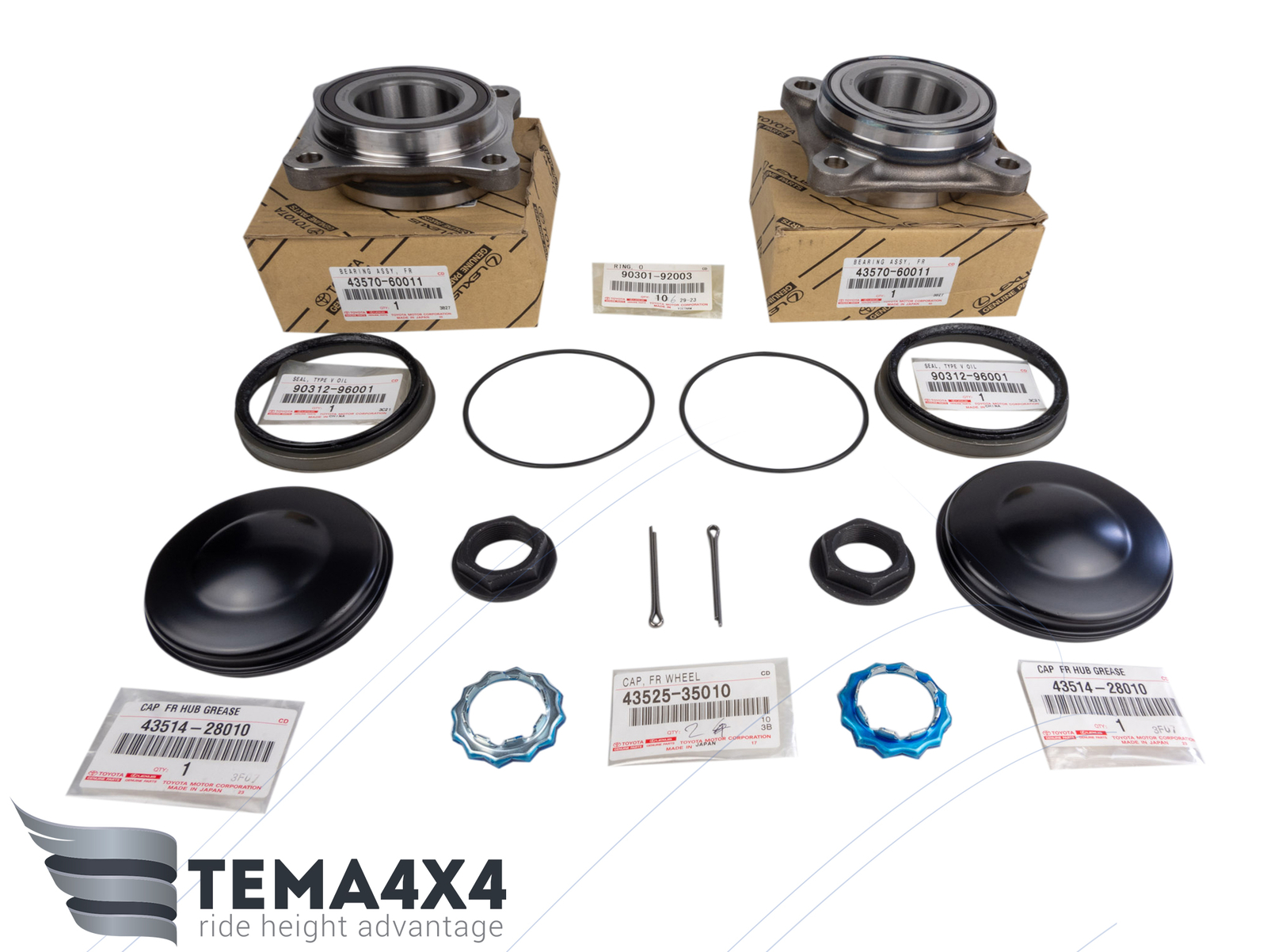 Genuine OEM FRONT WHEEL BEARING set for TOYOTA LEXUS 4357060011 43570 ...