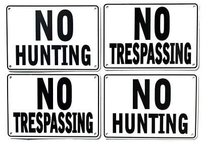 Metal No Hunting Signs Shop For No Hunting Symbol Aluminum Sign (Non