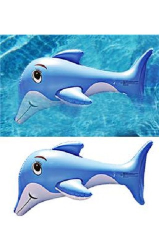 Inflatable Dolphin Pool Toy Party Favor Game Swimming Learn to Swim ...