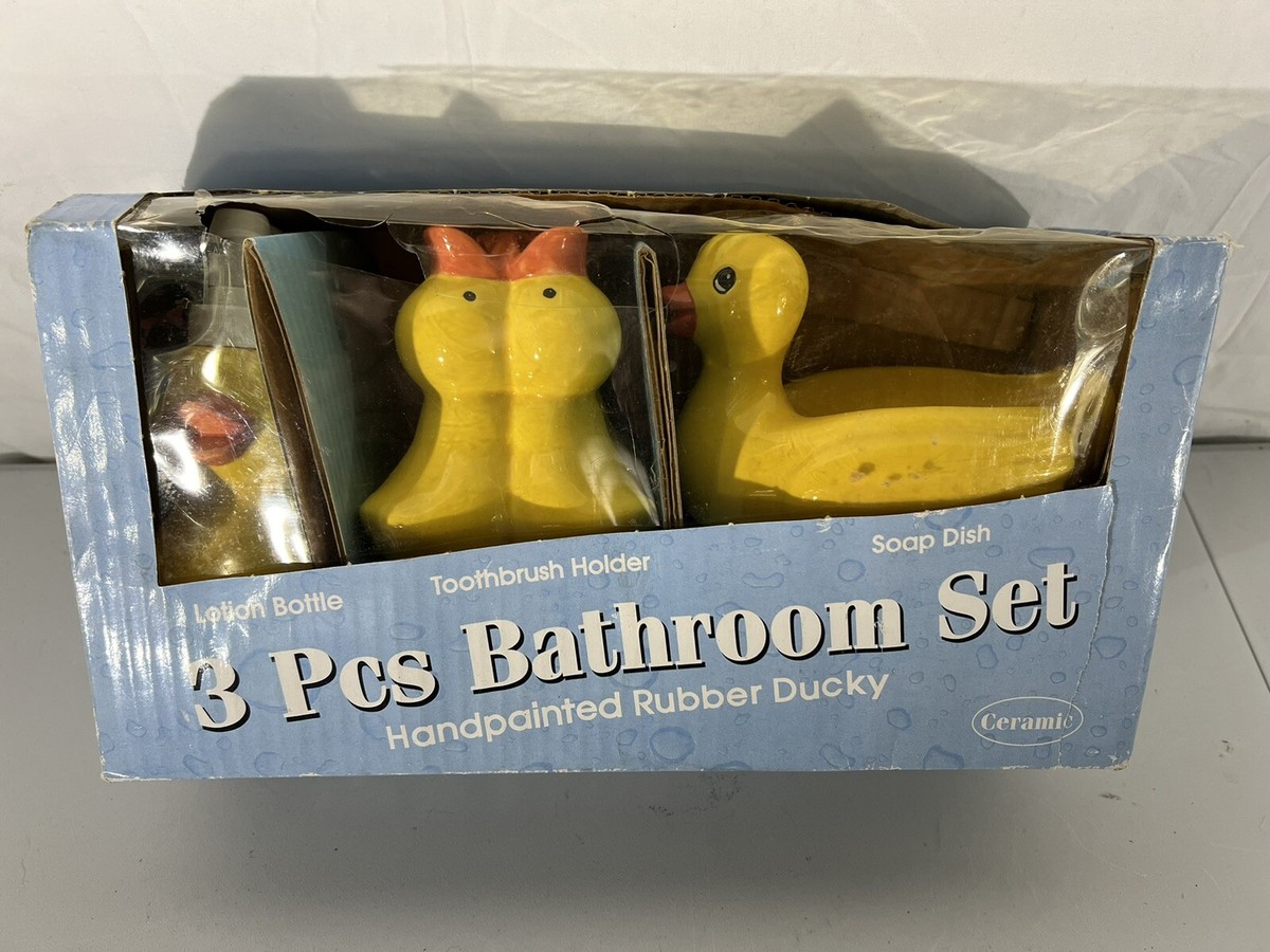 Rubber Duck Bathroom Set #collection #rubberducks #ducked #duckies