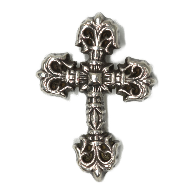 Chrome Hearts Filigree Cross Xs Bail Silver 925 Necklace Top Chrome Hearts Filigree Cross Xs Bail Silver 925 Necklace Top