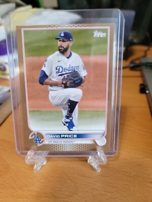 2022 Topps Series 1 David Price Gold Base Parallel #’d 372/2022 Dodgers ...
