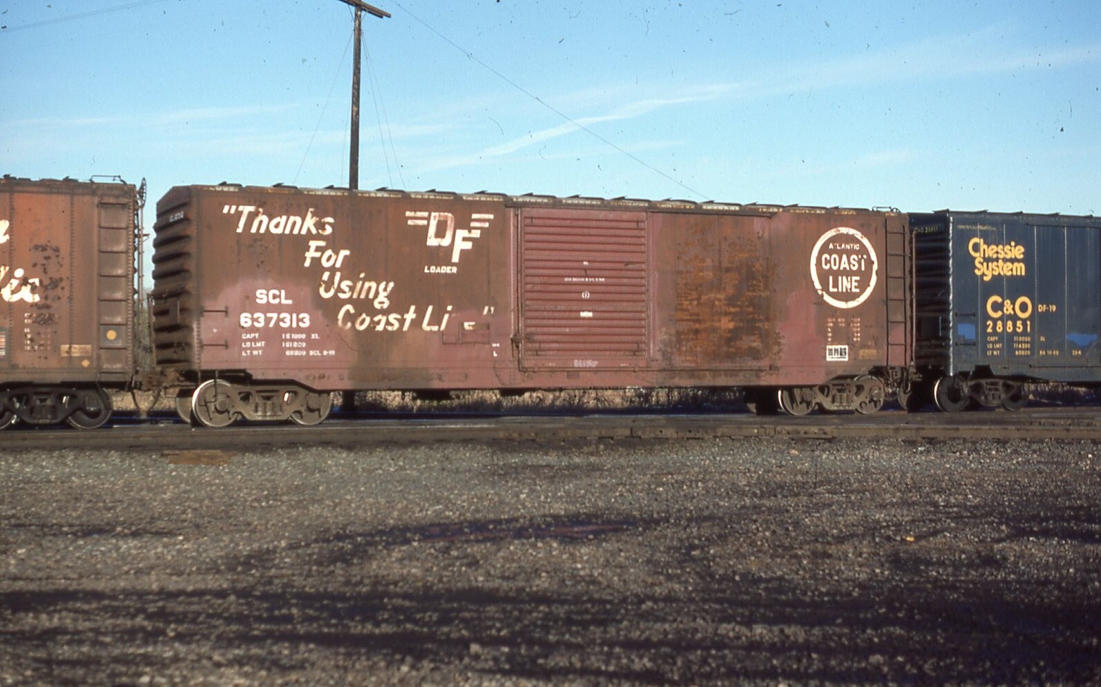 FREIGHT CAR SCL (ACL) #637313 Boxcar Toledo, OH 11/20/84 | eBay