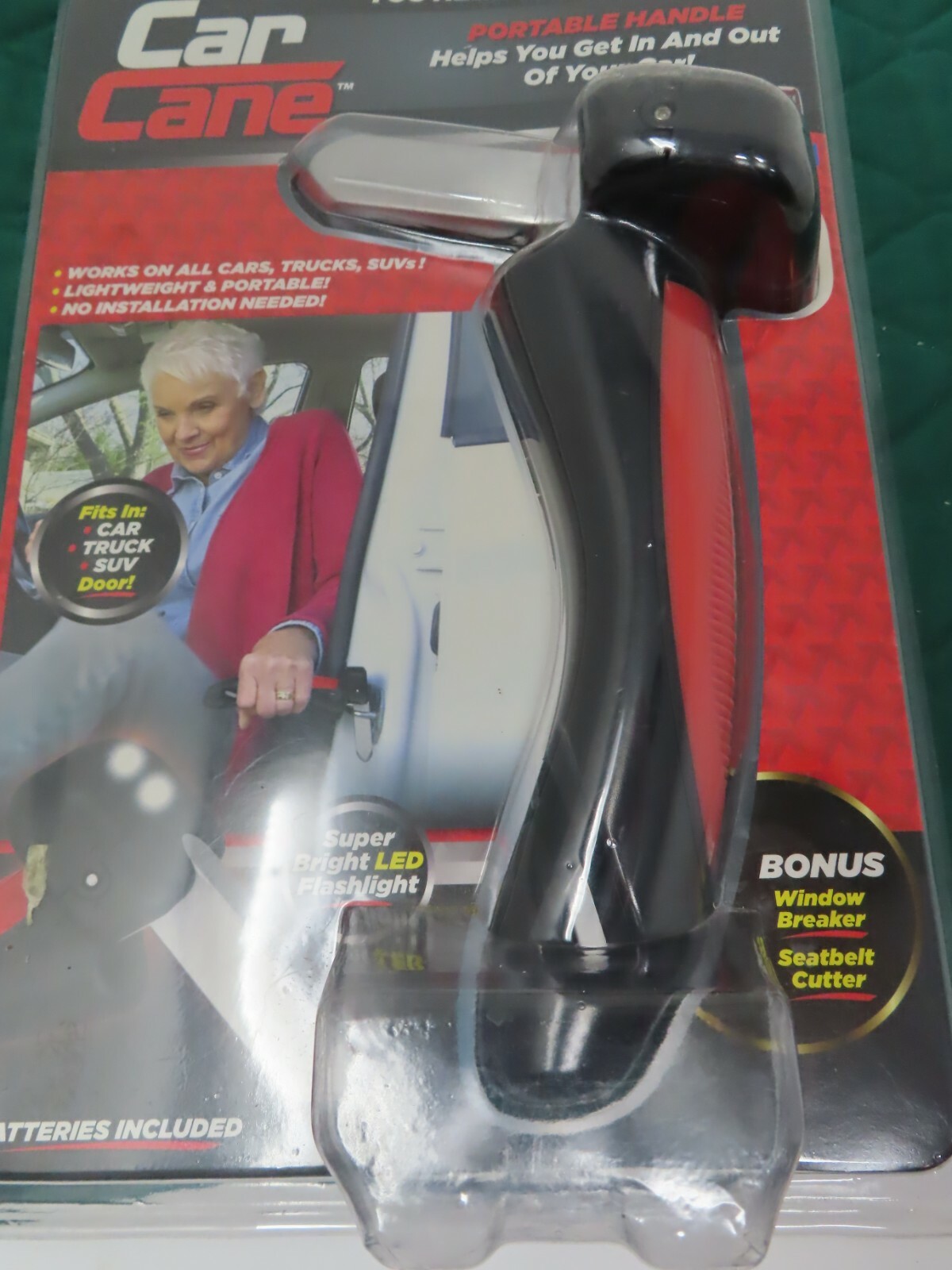 Bell Howell Car Cane Portable Handle Black Helps Get Out of Car New ...