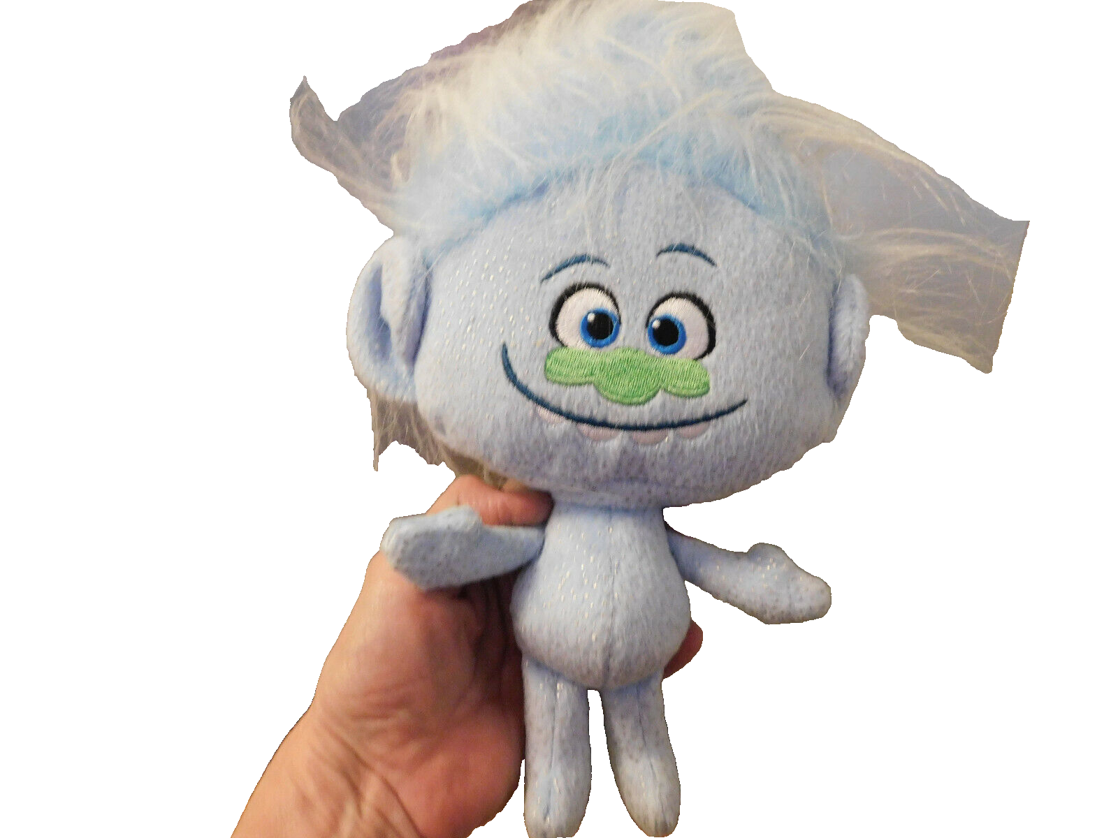 Hasbro Trolls Guy Sparkle Diamond Blue Troll 12" Plush Doll Dreamworks ...