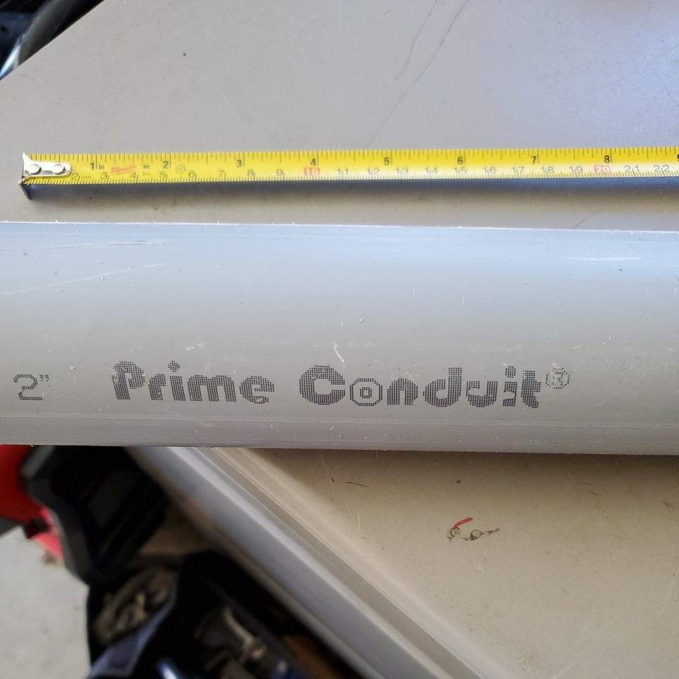 2 in. X 12" PVC SCH40 SPLIT Repair Split Conduit Pipe with clamps ...