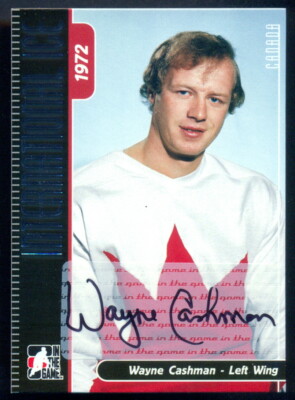 ITG 1972 THE YEAR IN Signed AUTOGRAPH Wayne Cashman Bruins Summit Team ...