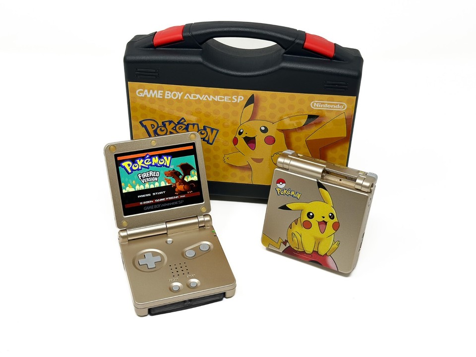 Nintendo Game Boy Advance SP System GBA SP IPS LCD 101 POKEMON UV ...