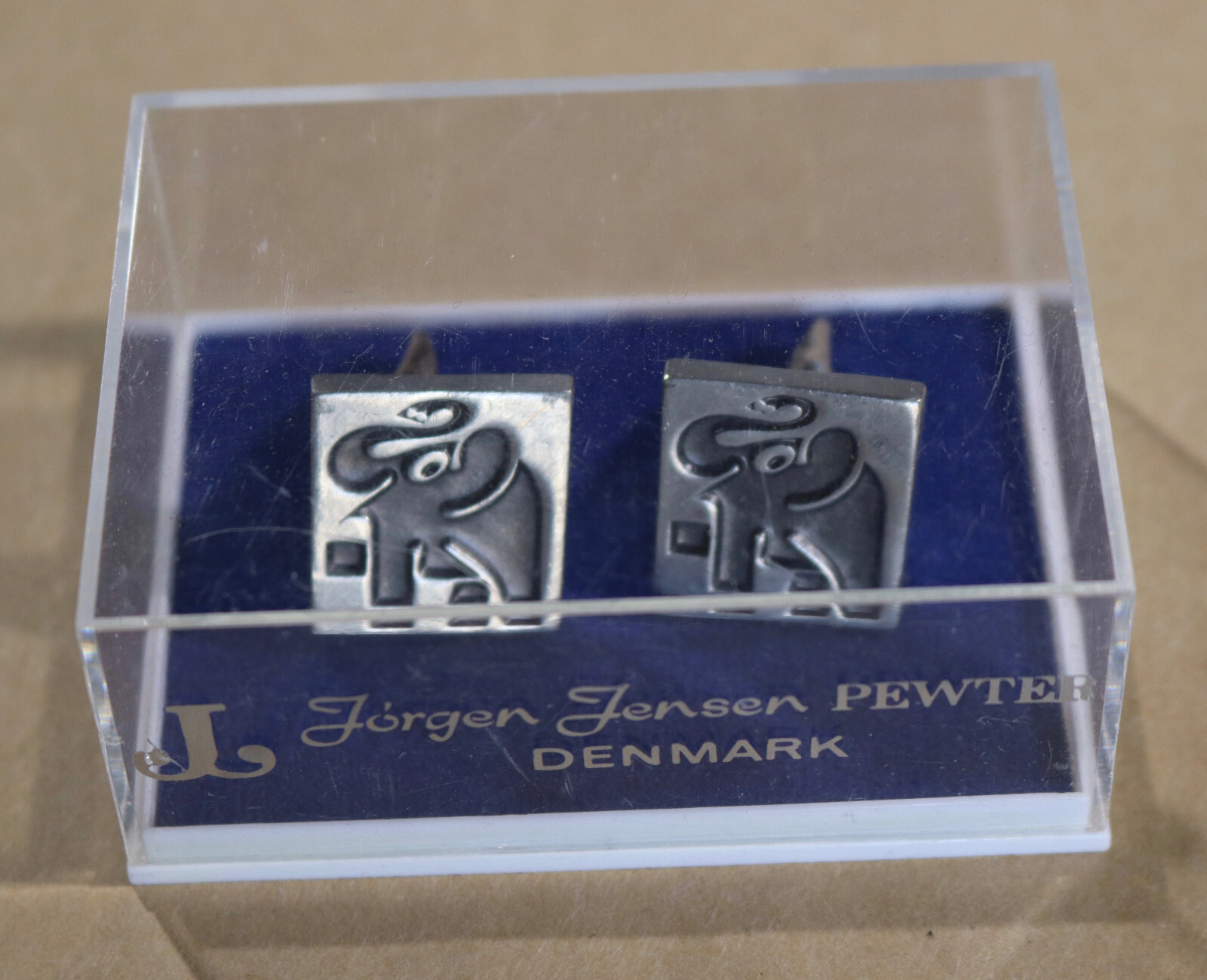 Rare Vintage Jorden Jensen Pewter Denmark Cufflinks C… - Gem