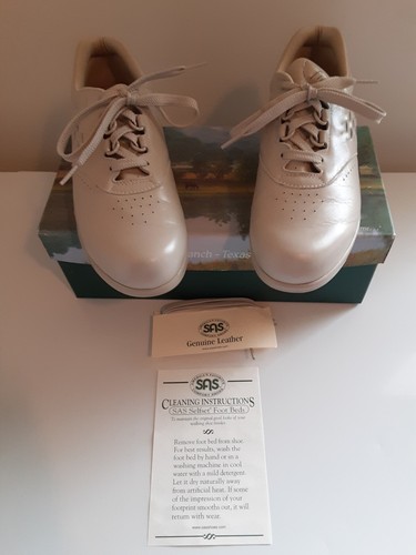 SAS FREETIME BONE Size 7 1/2 Comfort Walking Authentic Shoes | eBay