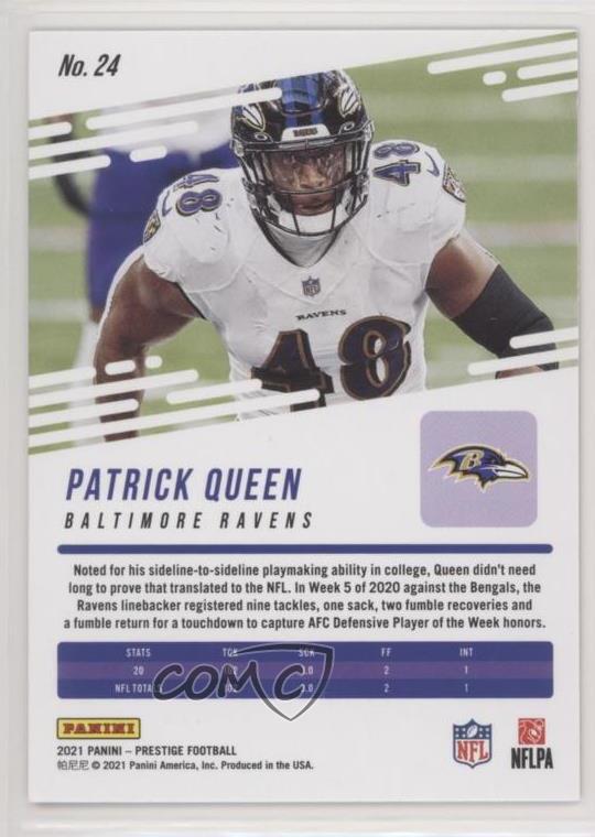 2021 Panini Prestige Xtra Points Sunburst Patrick Queen #24 | eBay