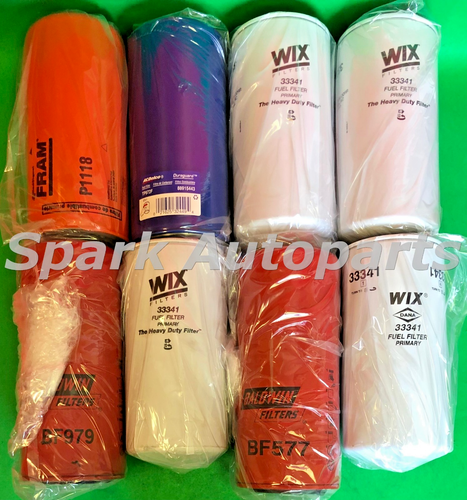 Lot of 8 Fuel Filters WIX 33341 FRAM P1118 BALDWIN BF979 BF577 ACDELCO ...