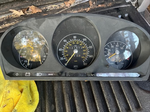 Speedometer instrument gauge cluster mercedes r107 380sl 450sl oem | eBay