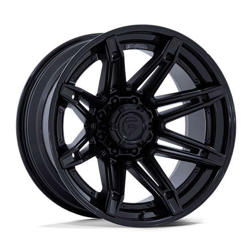 24x12 Fuel FC401 Brawl Matte Black W/ Gloss Black Lip FORGED Wheel ...