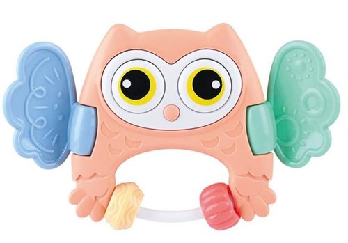 Playgo Peekaboo Rattle Grasping Toy Owl with 2 Wings See and Hide ...